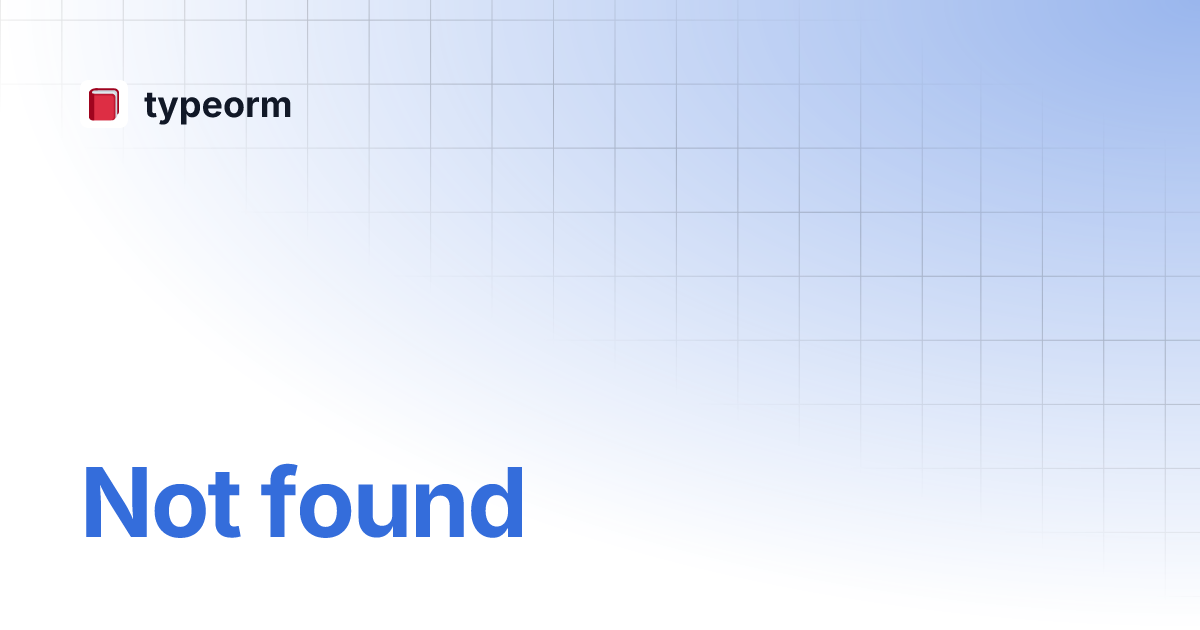 Repository APIs | typeorm Repository APIs | typeorm